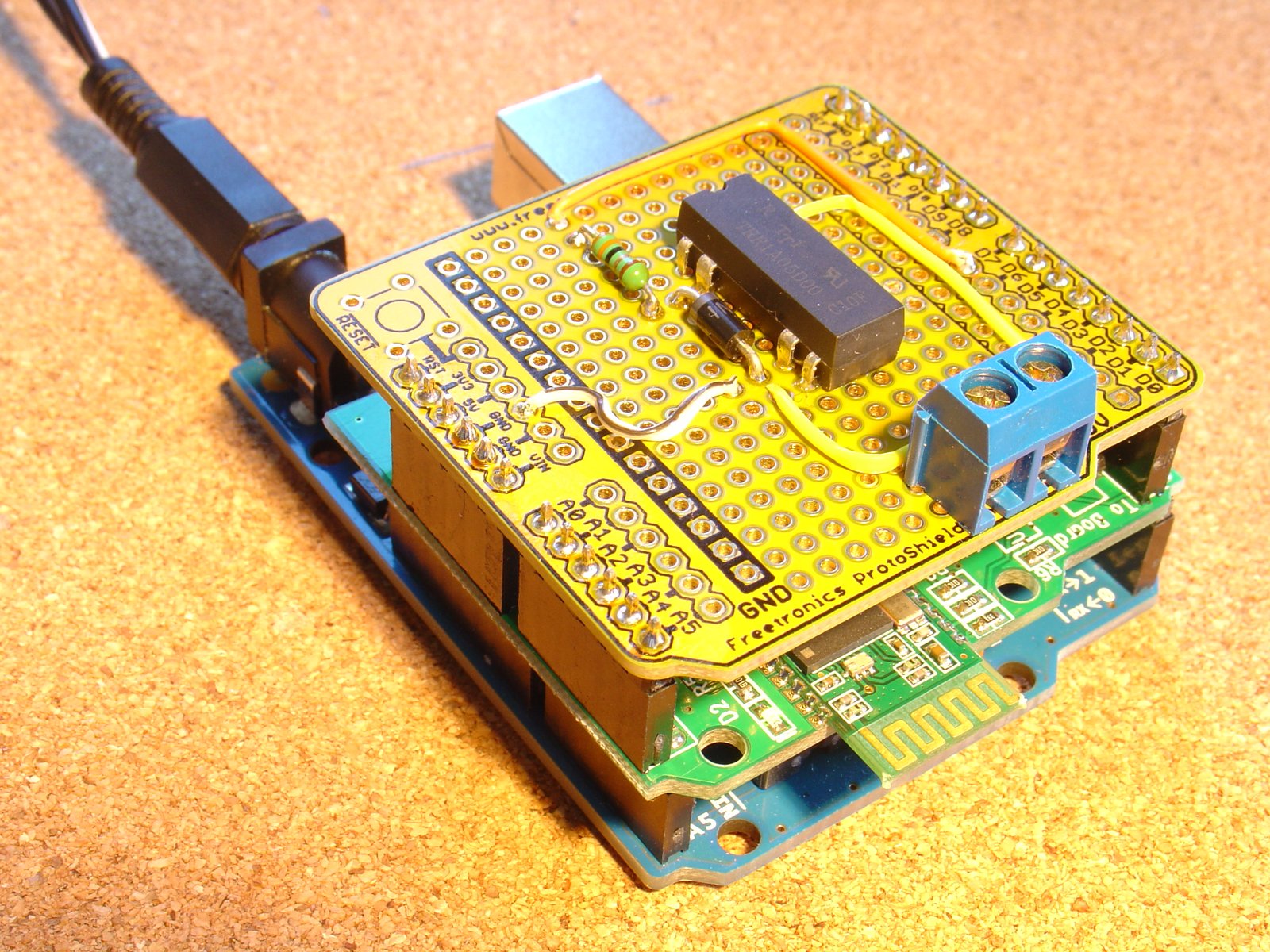 Android Controlled Garage Door Remote PfodDevice For Arduino